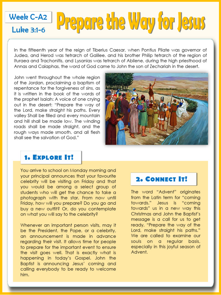2024-12-08 - Prepare The Way For Jesus - NS | PDF | John The Baptist ...