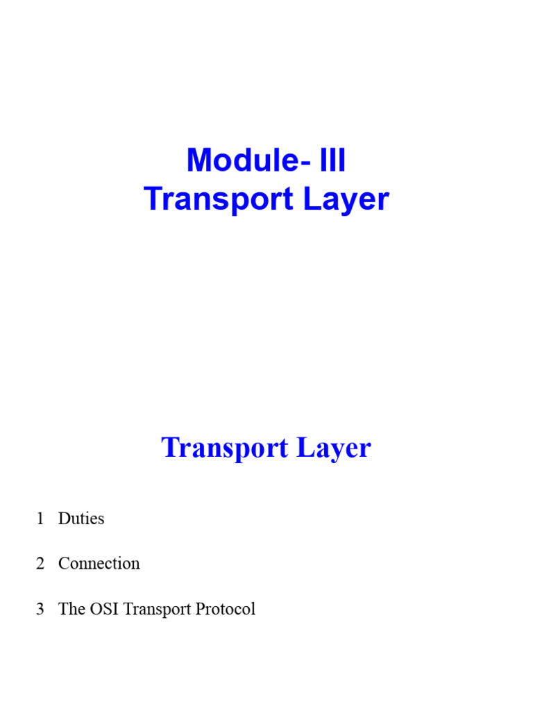 Transport Layer Functions and Protocols | PDF | Network Socket ...