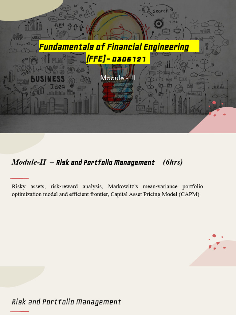 Risk and Portfolio Management Basics | PDF | Modern Portfolio Theory ...