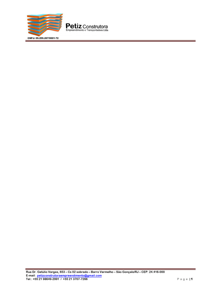 Petiz Construtora Business Plan Overview | PDF | Balance Sheet | Marketing
