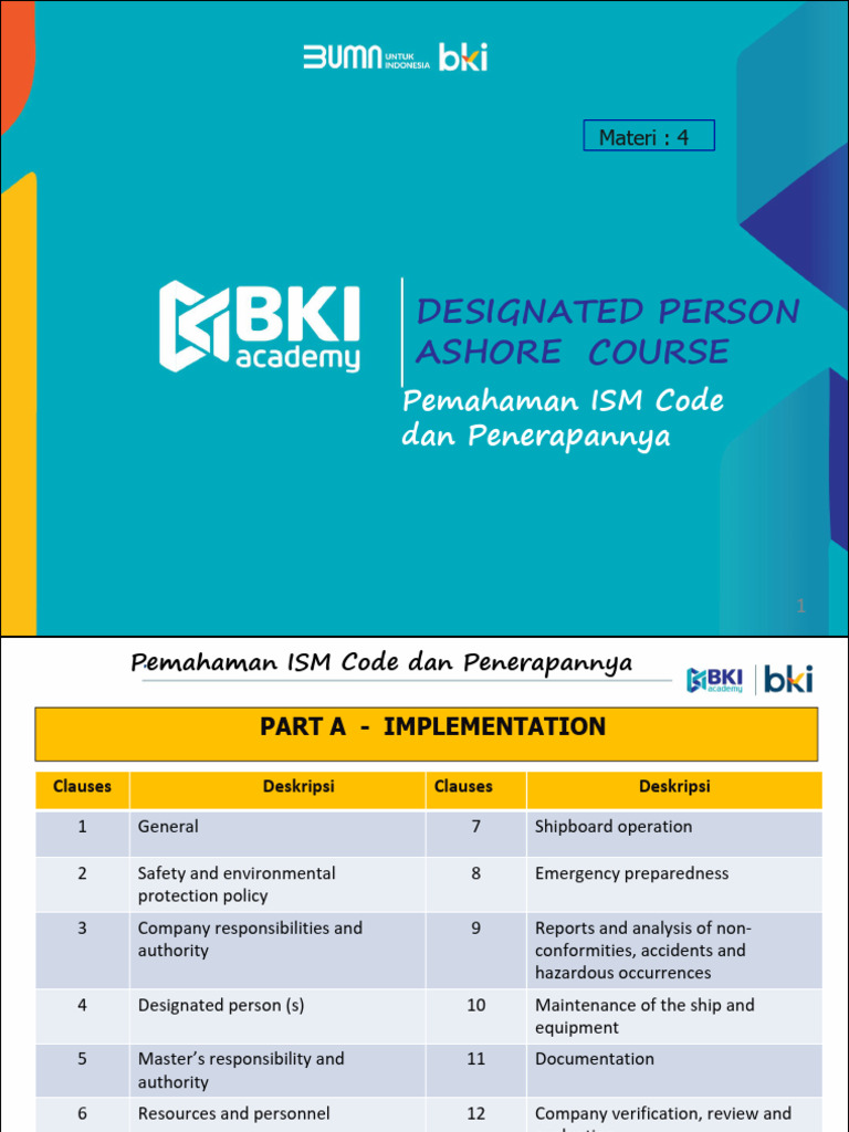 M 4 Dpa Pemahaman ISM Code-converted - Copy (3) | PDF