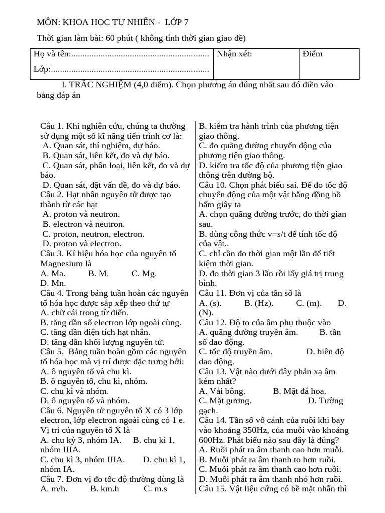 KT CK1 KHTN | PDF