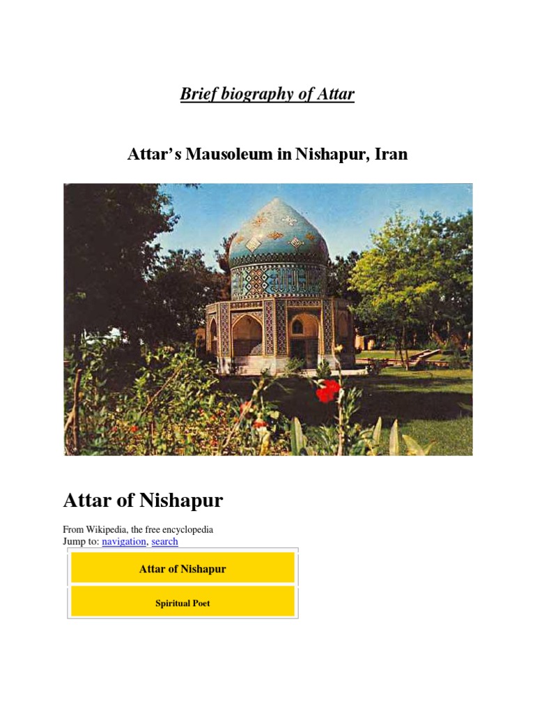 Inscription On Attar's Tomb | PDF | Poetry | Religion And Belief
