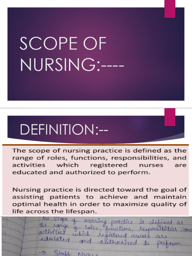 Scope of NURSING | PDF