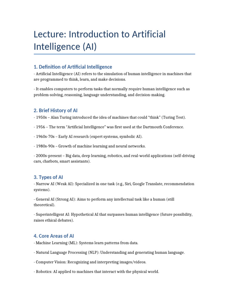 Introduction to Artificial Intelligence | PDF | Artificial Intelligence ...