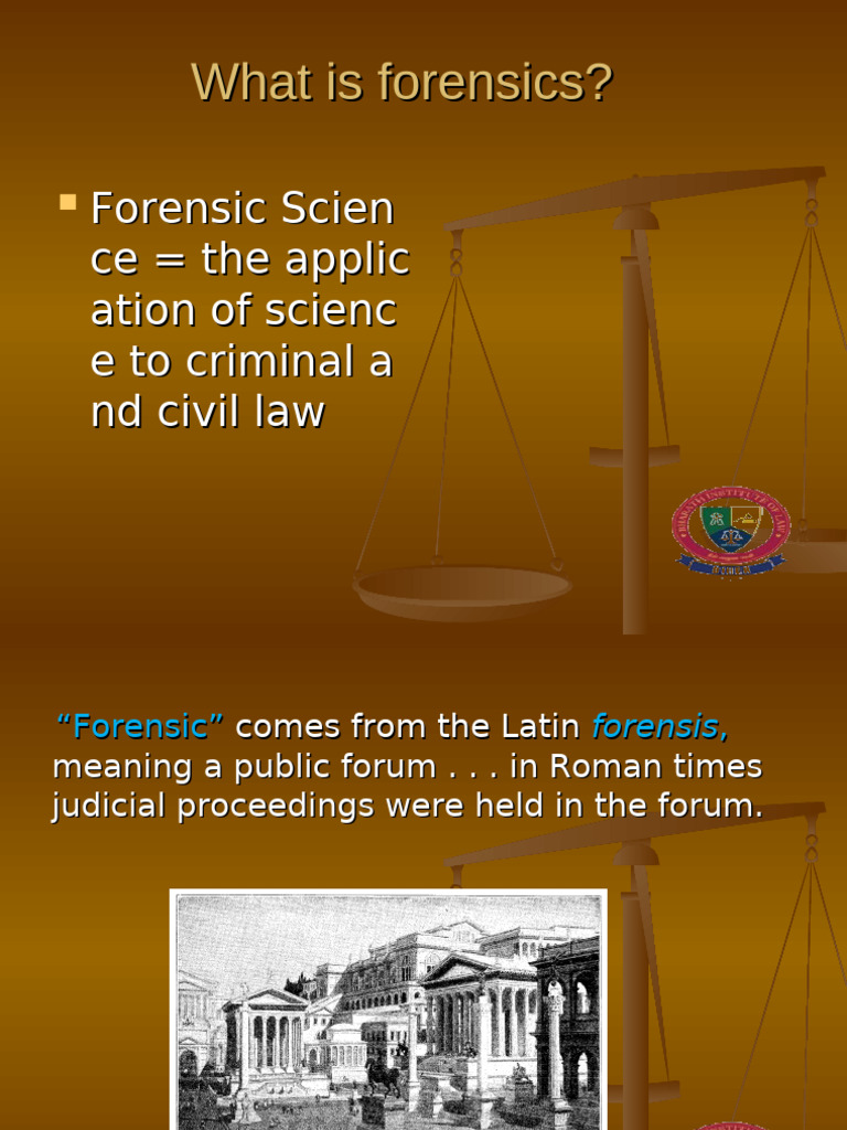 Forensic Science Introduction | PDF | Forensic Science | Crime & Violence