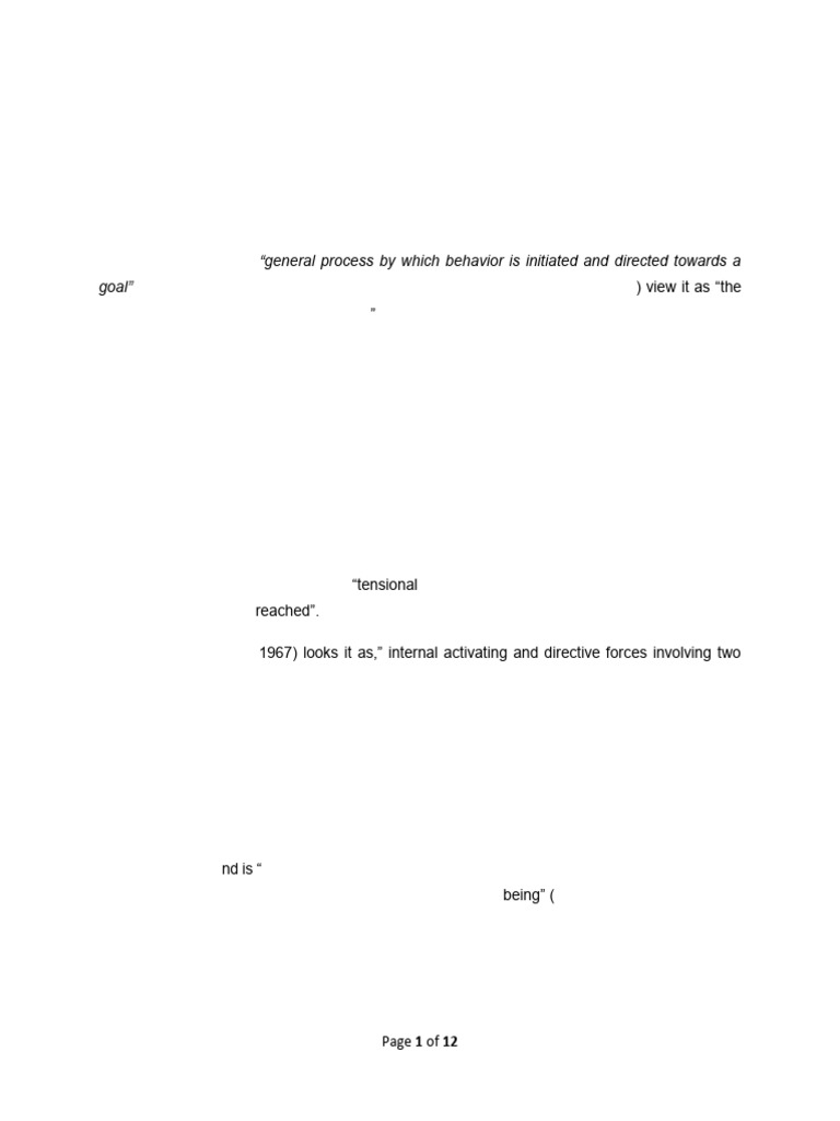 Topic Ten - Motivation in Teaching and Learning | PDF | Self ...