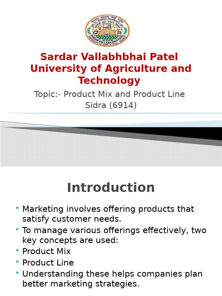 Product Mix and Product Line | PDF | Marketing | Brand