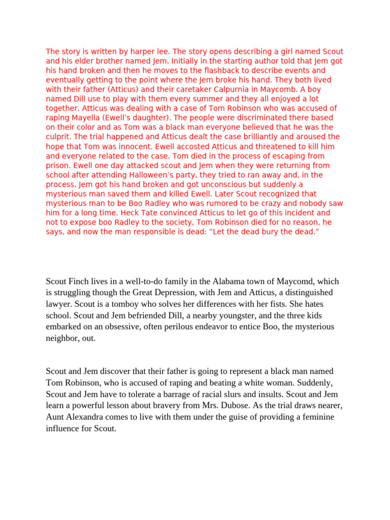 "Racism and Redemption in Maycomb" | PDF | To Kill A Mockingbird