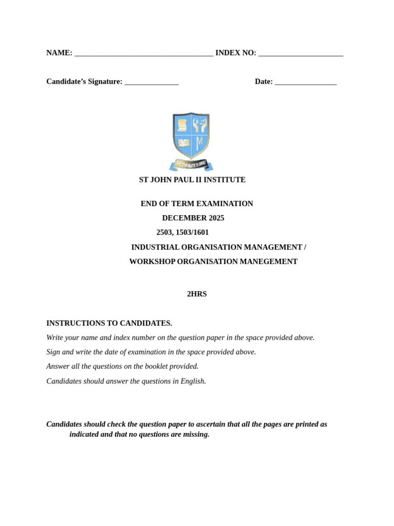 Iom and Wom 10copies | PDF
