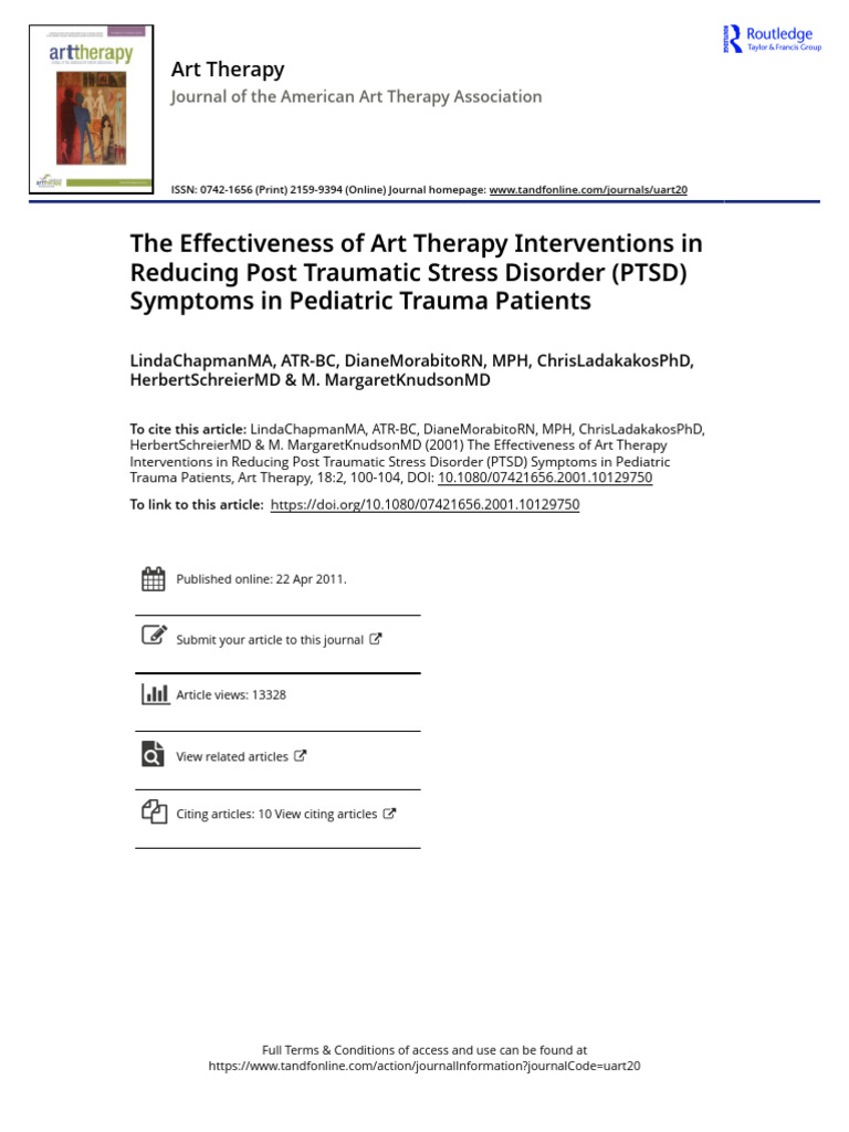 The Effectiveness of Art Therapy Interventions in Reducing Post ...