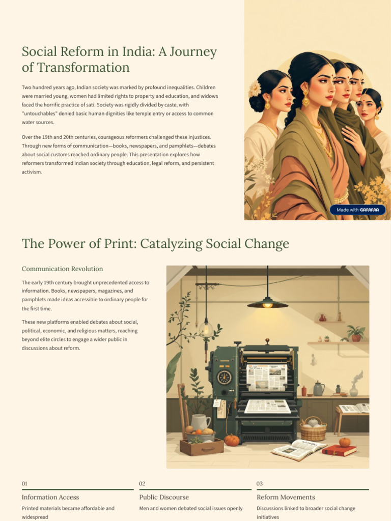 Social Reform Movements in India | PDF