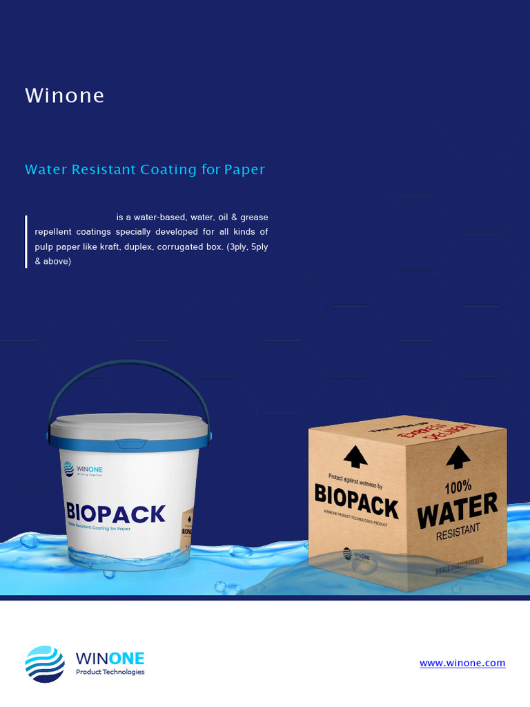 Water-Resistant Paper Coating Solutions | PDF | Paper | Lamination