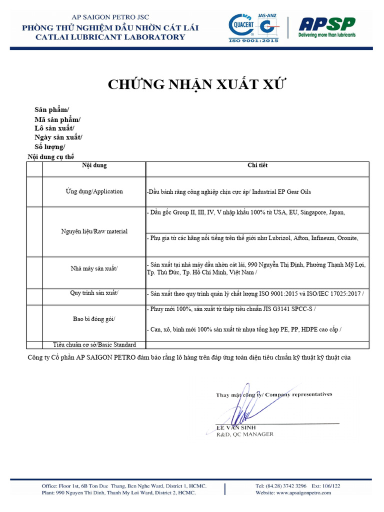 CNXX sp2112909 SP Gear Oil Ep 100 1 | PDF