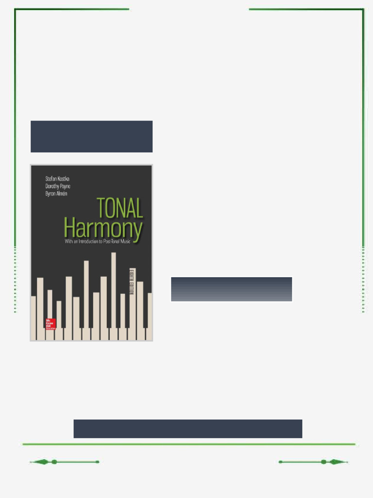 Tonal Harmony 8th Edition Stefan Kostka ebook premium content edition ...