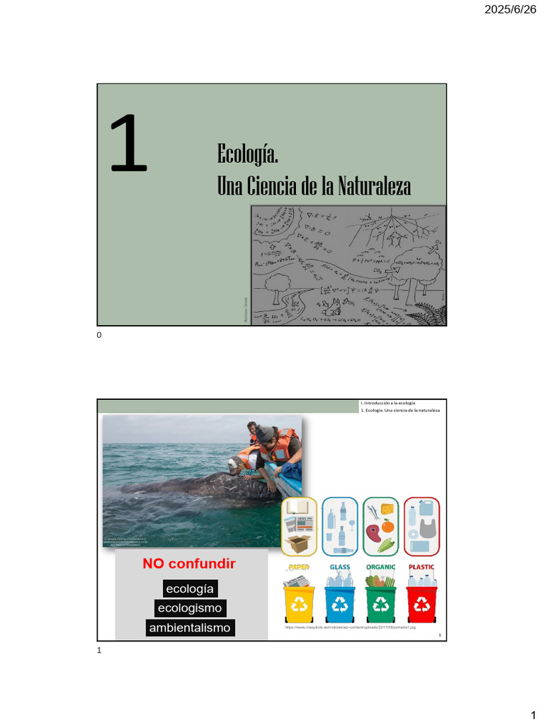Tema 1. Ecología. Una ciencia de la naturaleza-2 | PDF | Ecología ...