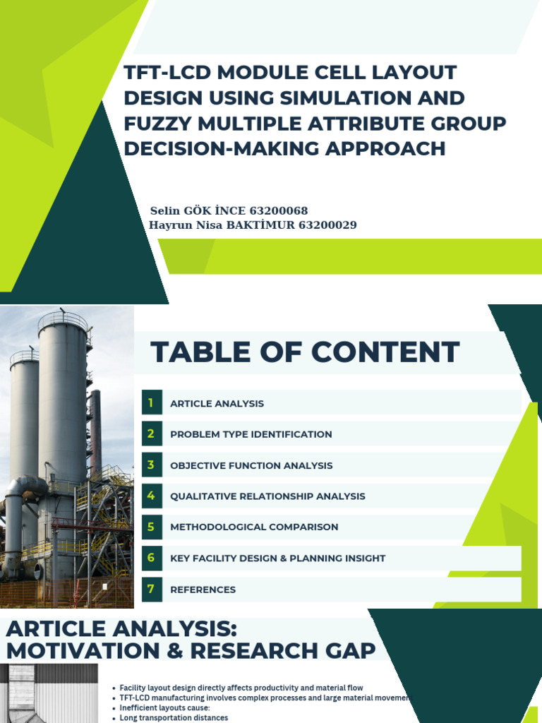 TFT-LCD Module Cell Layout Design Using Simulation and Fuzzy Multiple ...