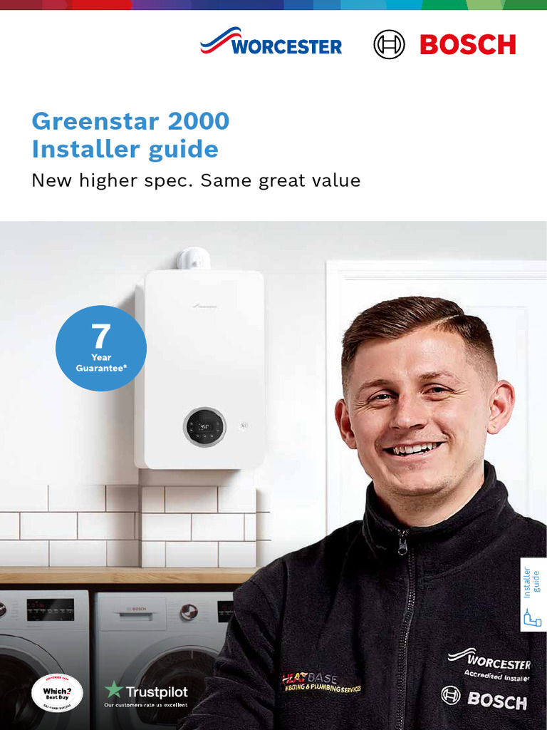 Greenstar 2000 Installer Guide | PDF | Water Heating | Boiler