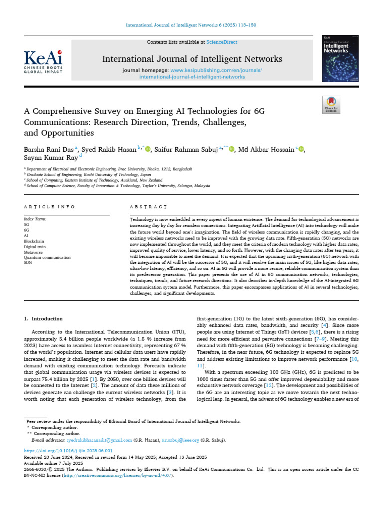 A Comprehensive Survey On Emerging AI Technologies Fo 2025 | PDF ...