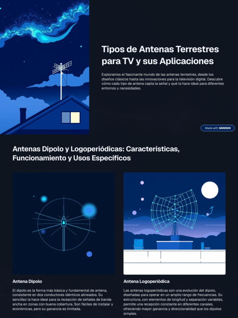 Tipos de Antenas Terrestres Para TV y Sus Aplicaciones (2) | PDF ...