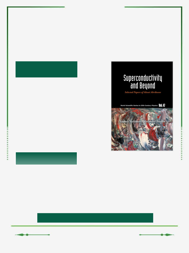 Superconductivity and Beyond Selected Papers of Alexei Abrikosov 1st Edition Alexei Abrikosov ...