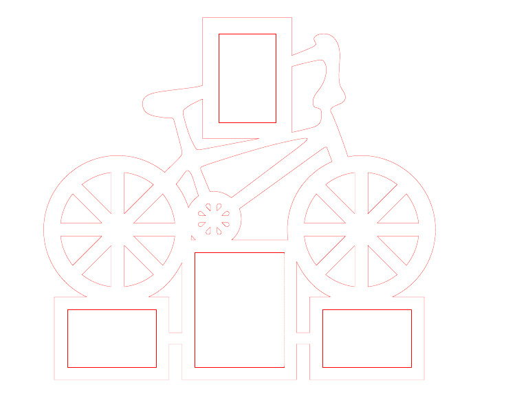 Laser Cut Mdf Bicycle Photo Frame Drawing Family Picture | PDF