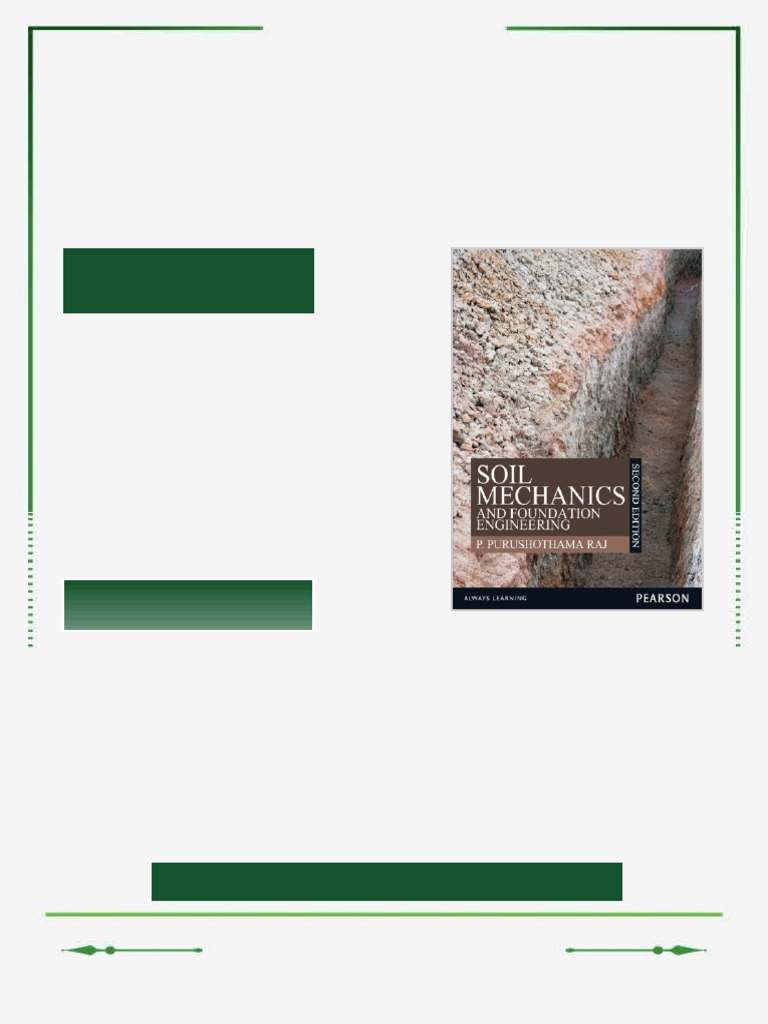Soil Mechanics and Foundation Engineering 2nd Edition P Purushothama ...