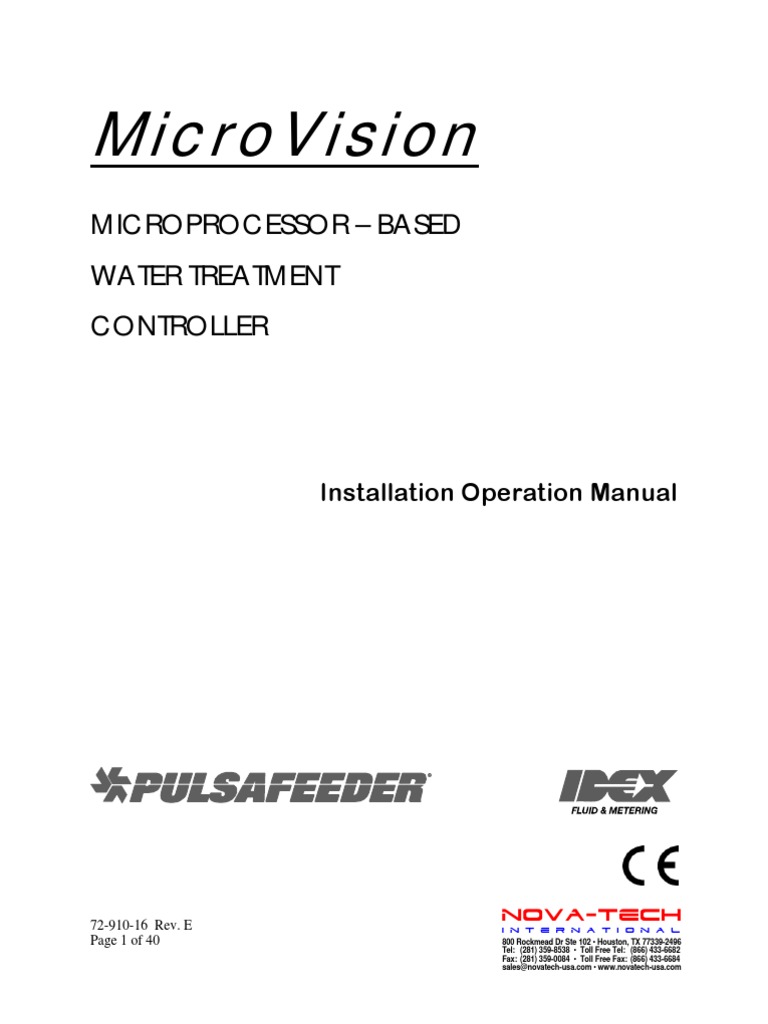Microprocessor - Based Water Treatment Controller | PDF | Relay | Switch