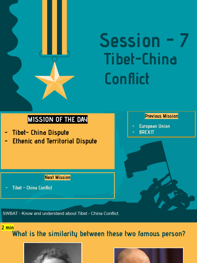 Session - 7 and 8 China Tibet Conflict | PDF | Tibet | Dalai Lama
