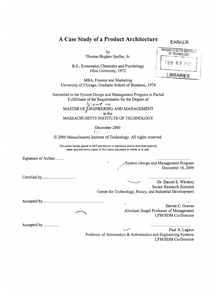 MIT USA Case Study Product Architecture | PDF | Automation