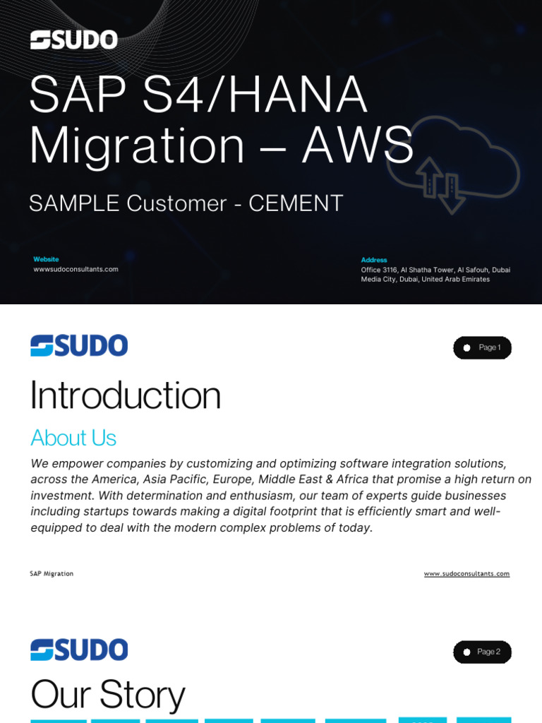 SAP S4/HANA Migration to AWS Guide | PDF | Amazon Web Services | Cloud ...