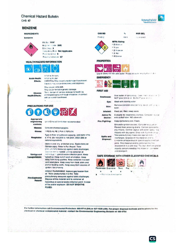 Benzene | PDF