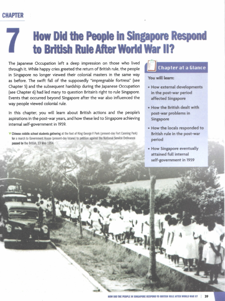 Chapter 7 - How Did the People in Singapore Respond to British Rule ...