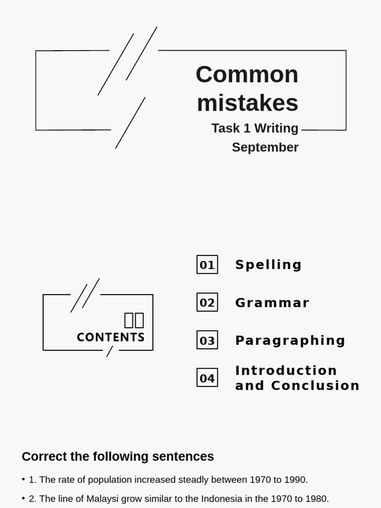 Common Writing Mistakes to Avoid | PDF