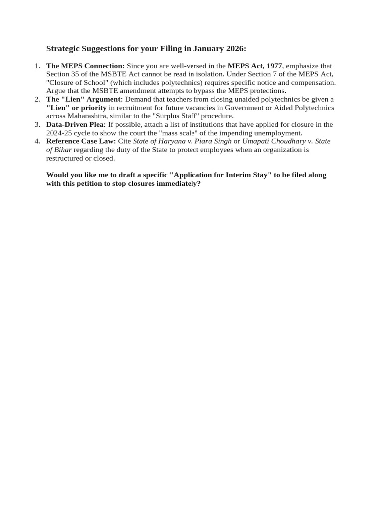 Filing Strategies for MEPS Act Protections | PDF