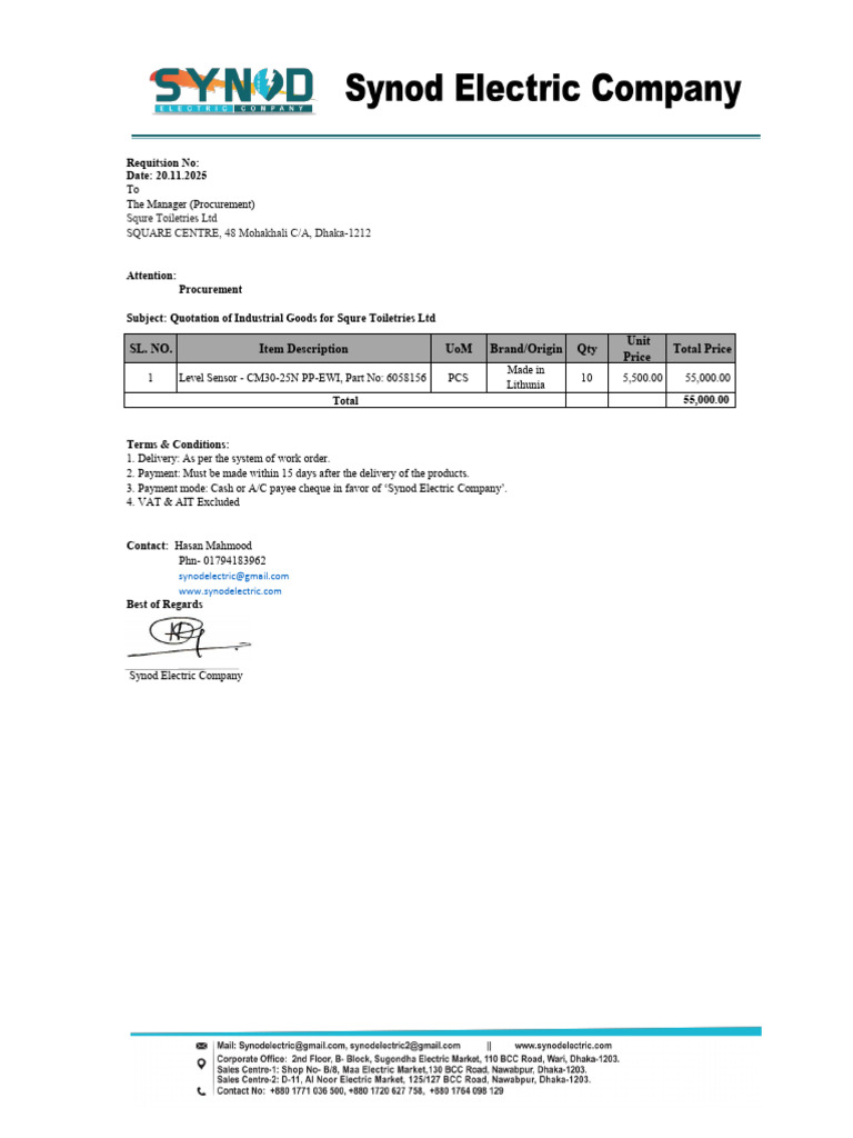 Squre Toiletries Ltd-20.11.2025 | PDF