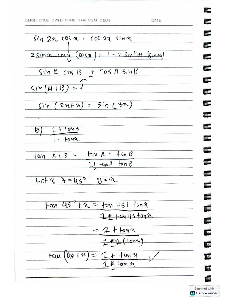 Algebra Exercise Chap4 | PDF