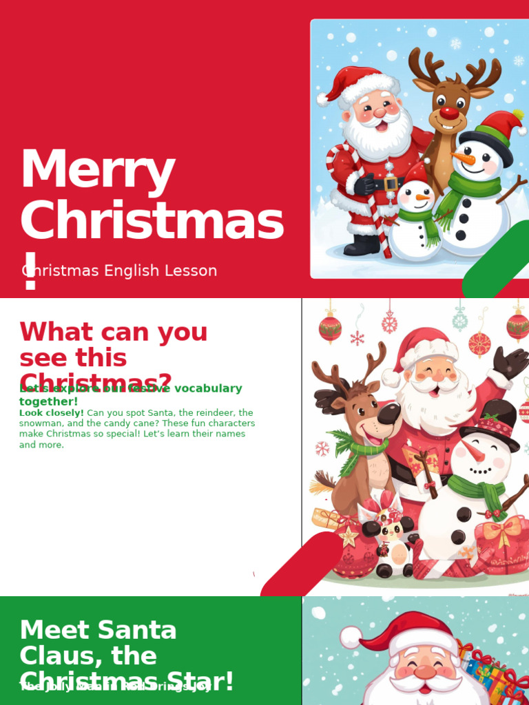 Christmas Vocabulary Learning Guide | PDF