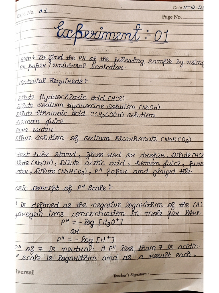 Chemistry Project Work (SSC) | PDF