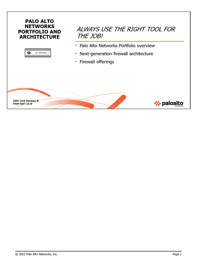 EDU 210 11.0b M01 Platform and Architecture | PDF | Firewall (Computing ...