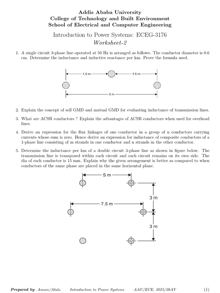 Power System Worksheet 2 | PDF
