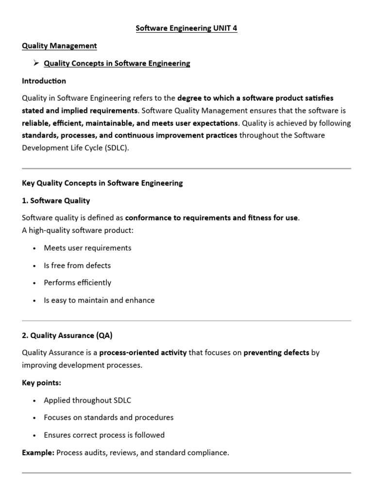 Software Quality Management in Engineering | PDF | Reliability Engineering | Software Quality