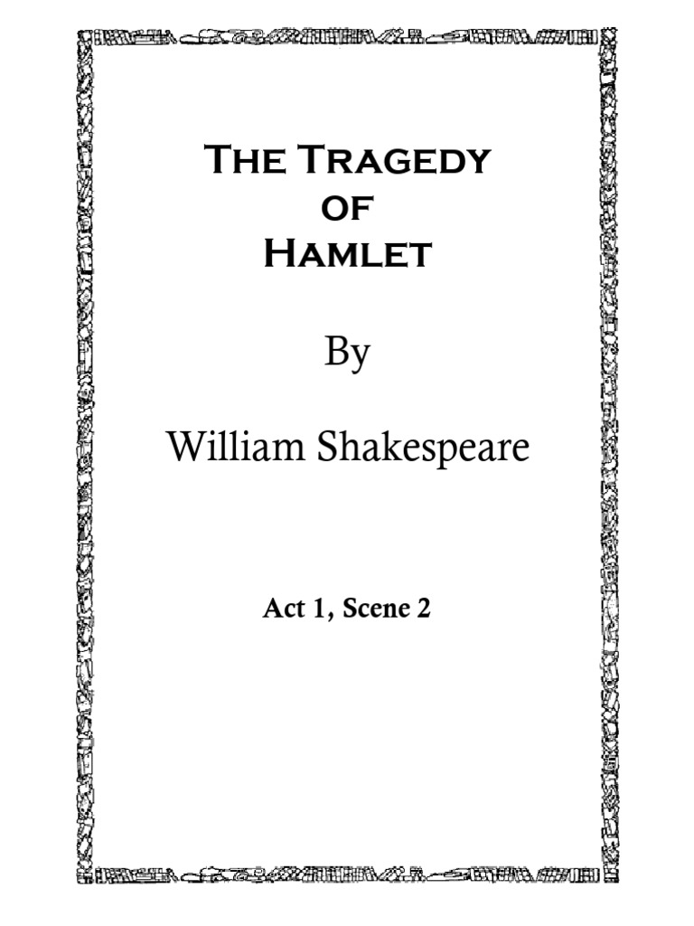 Hamlet 003 Act 1 Scene 2 | PDF | Hamlet