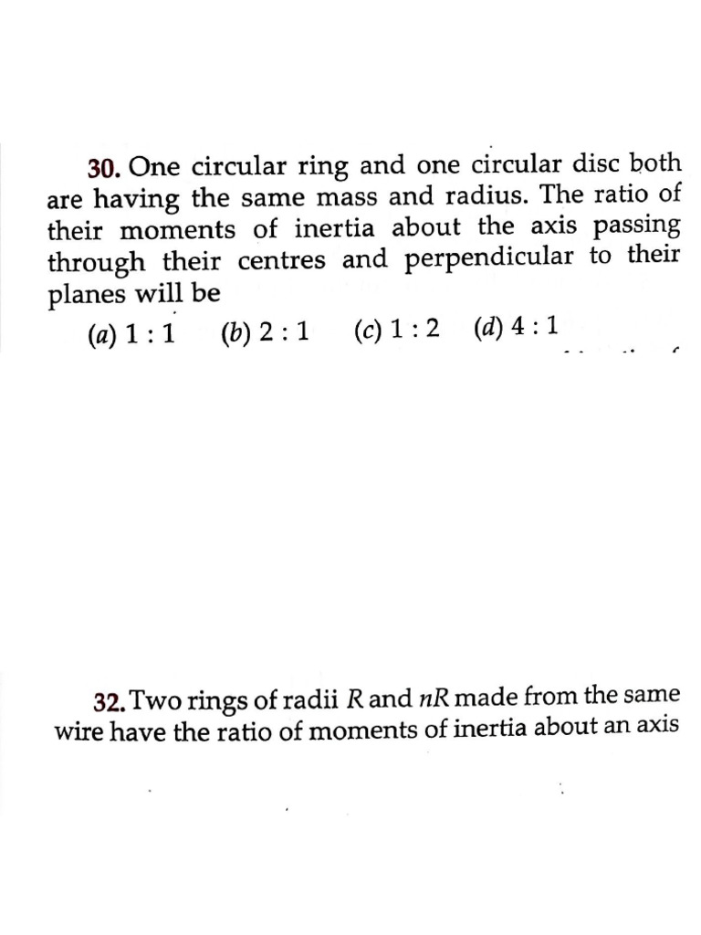 Moment of Inertia & Torque | PDF