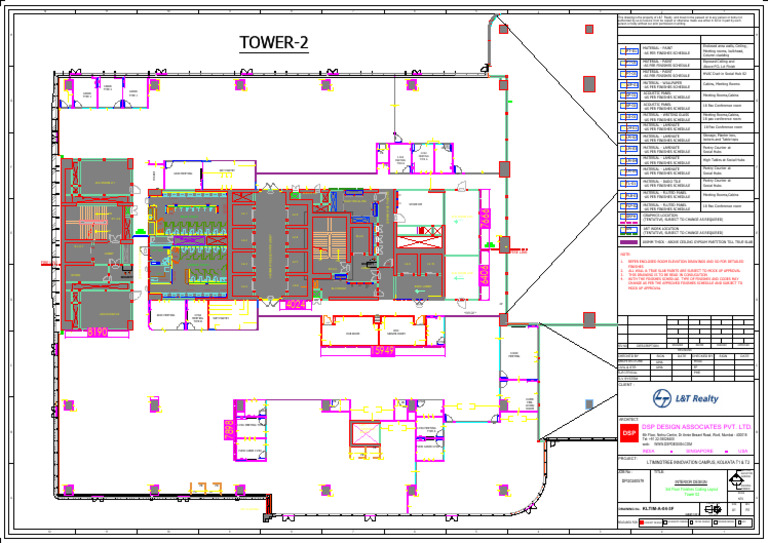 KLTIM A 04 3F 3rd Floor Finishes Layout T1 & T2 Finishes Layout | PDF ...