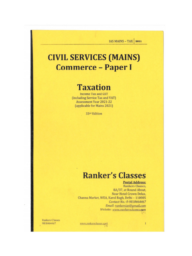 Tax Scan | PDF