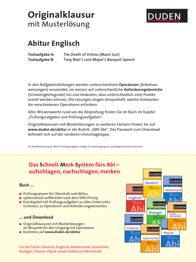 Originalprüfung Englisch Abi 2008 Nordrhein-Westfalen Speech Marriage ...