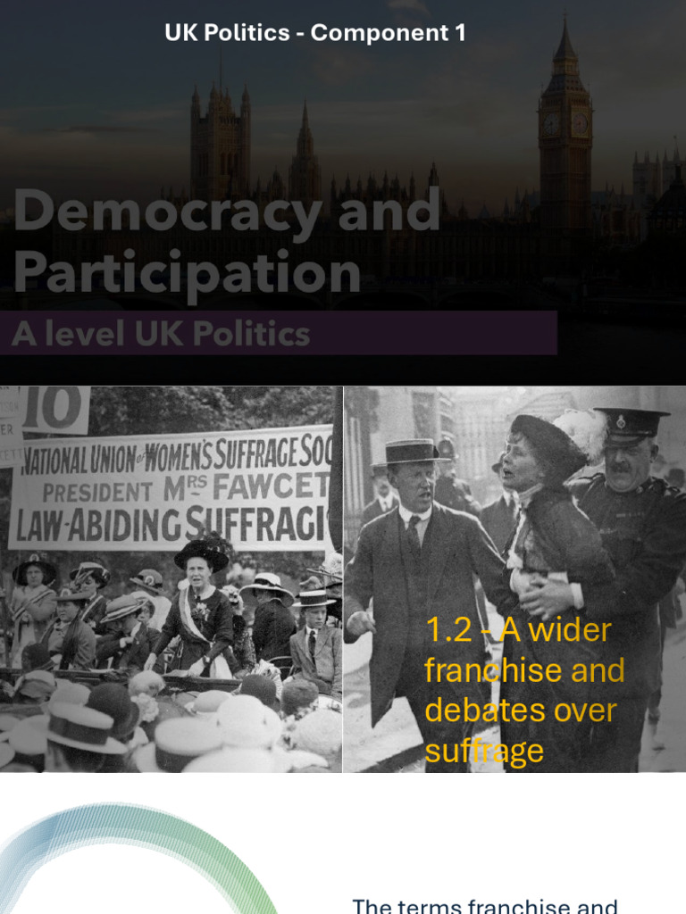 Lesson 3-4 - A Wider Franchise and Debates Over Suffrage | PDF ...