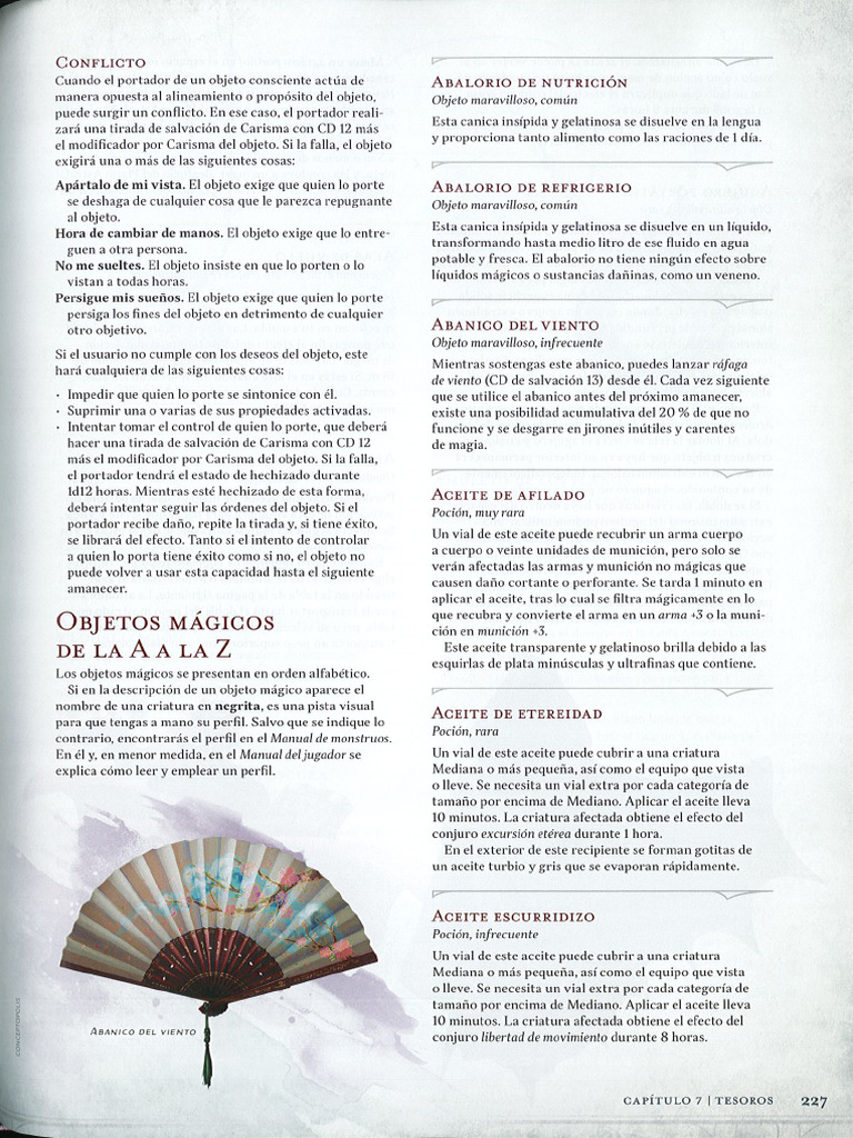 D&D 2024 Objetos magicos Wizard Of The Coast | PDF