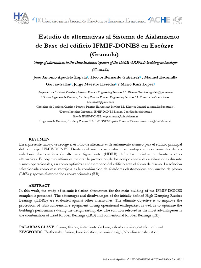 www.pontem.es / Base Isolation System of the IFMIF-DONES building | PDF ...